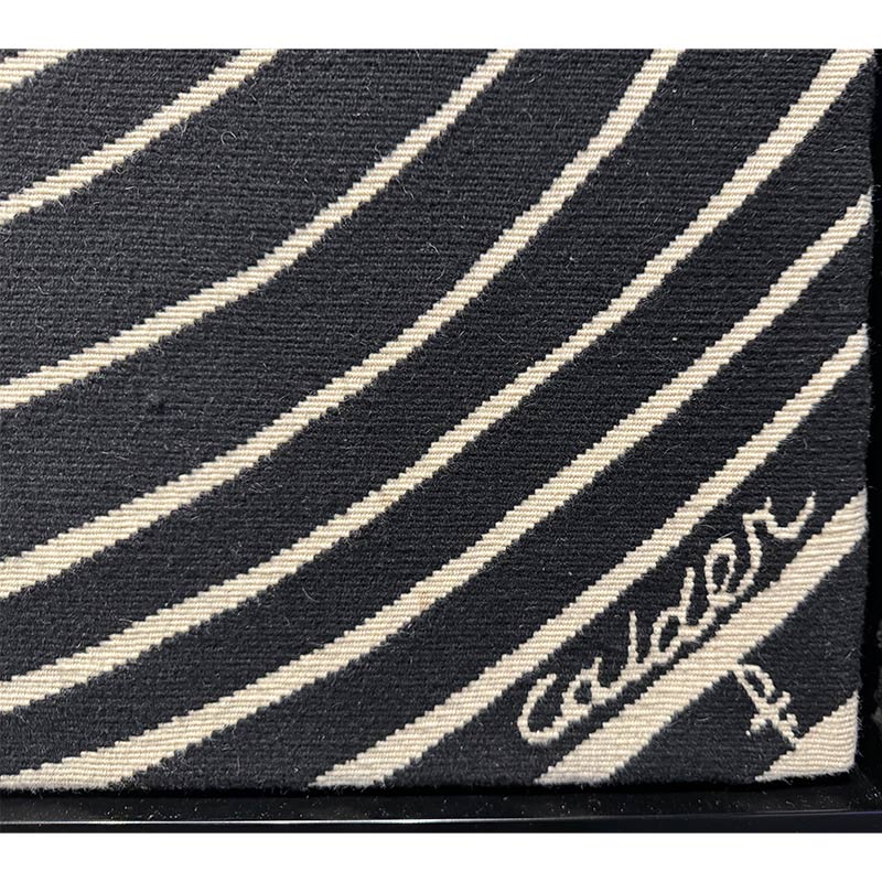 Alexander Calder "Sillons Noirs Sur Rouge" Tapestry